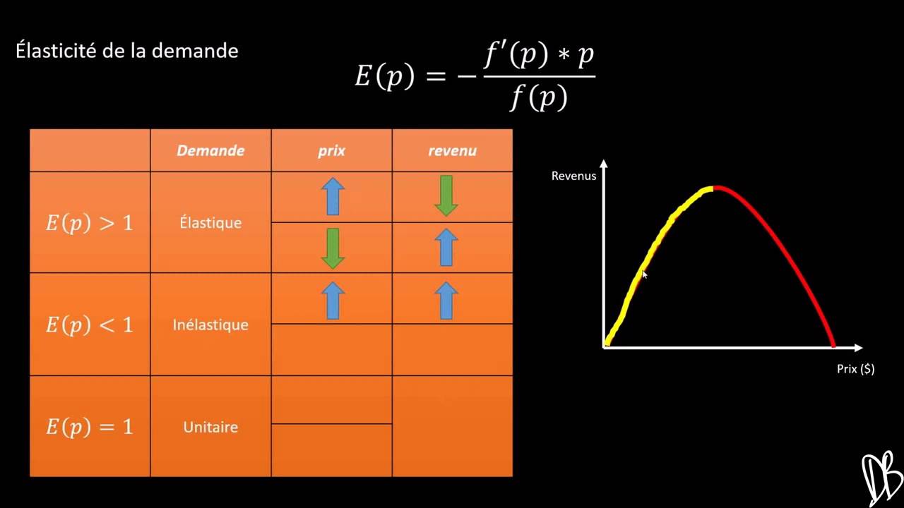 Élasticité de la demande et calcul différentiel - YouTube