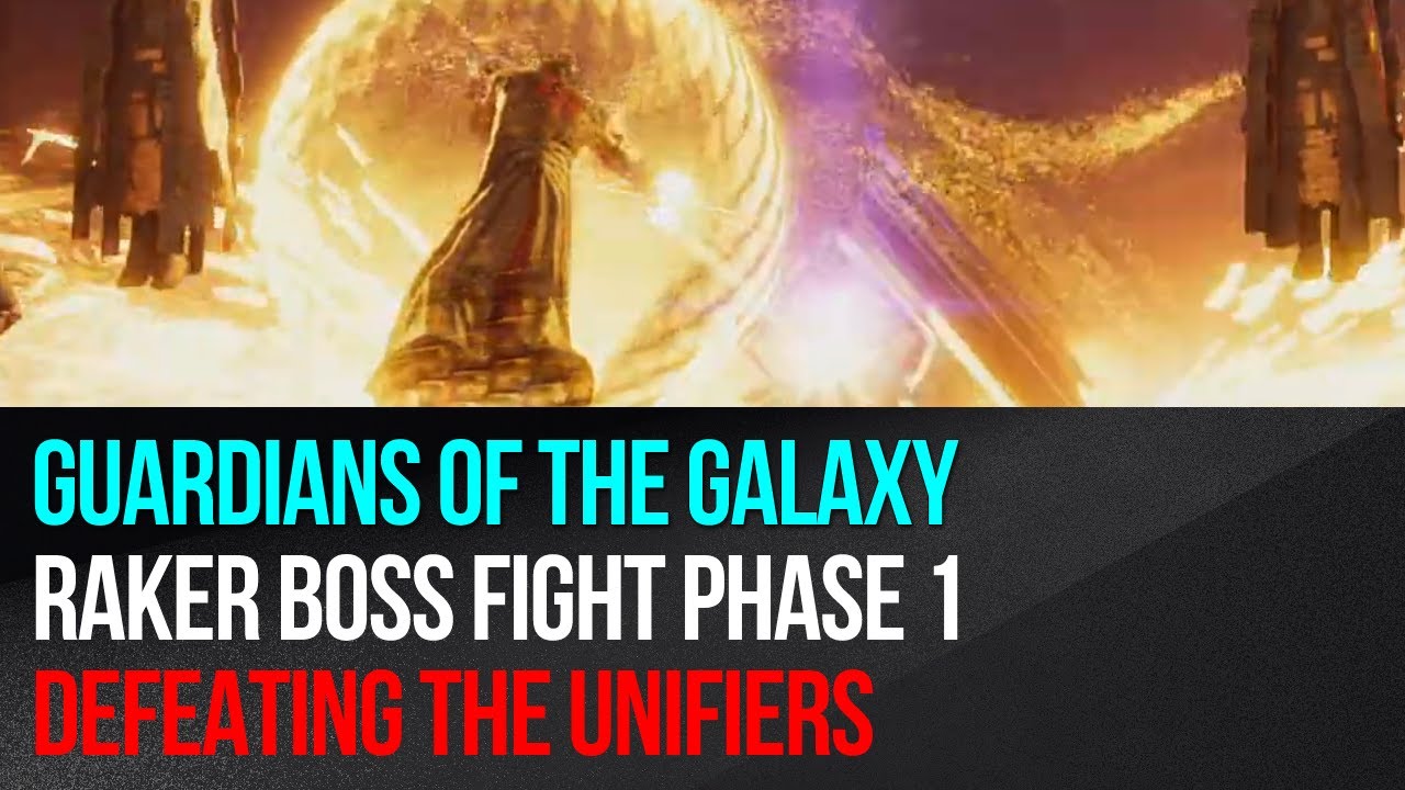 Guardians of the Galaxy - Raker boss fight phase 1 - defeating the ...