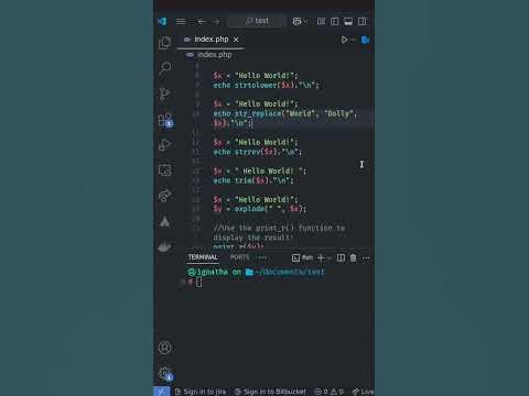 Fungsi untuk modifikasi string dalam PHP #phpdasar #coding - YouTube