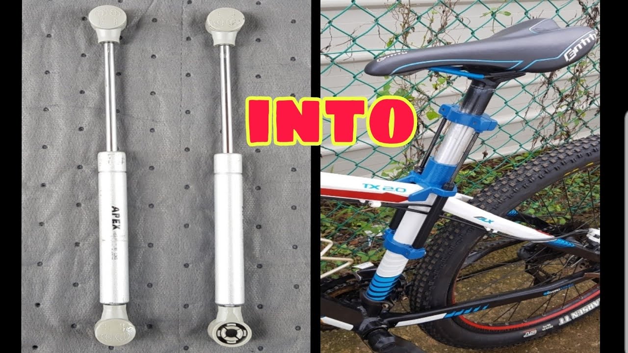 DIY Mountain Bike Suspension Seat Post / Bike Seat Absorber - YouTube