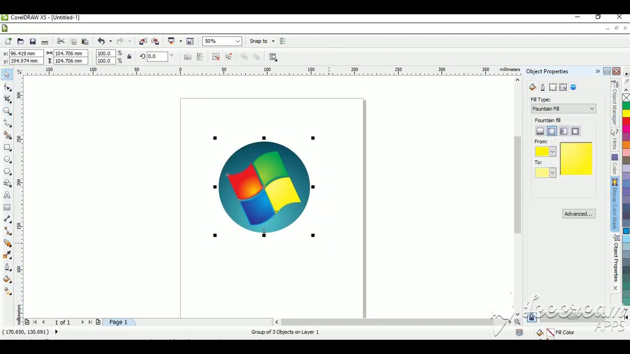 How to Design windows logo using corel draw - YouTube