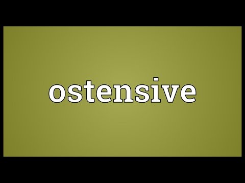 Ostensive Meaning