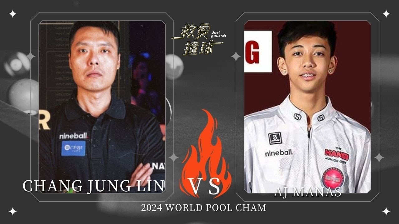 Chang Jung Lin(張榮麟) vs AJ Manas 2024 世界撞球錦標賽 - YouTube