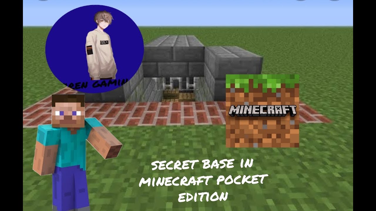 Minecraft secret base (bedrock) - YouTube