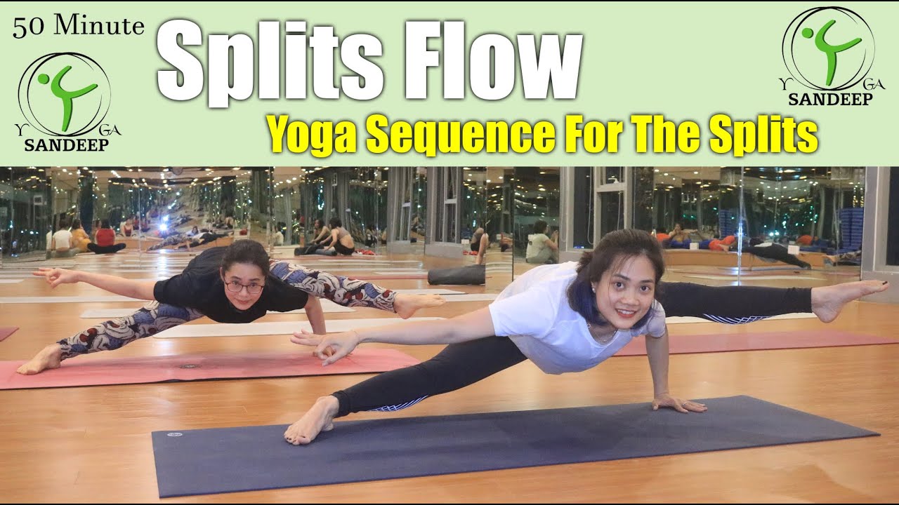 50 Minutes SPLITS FLOW | Yoga Sequence For The Splits Yoga | Yoga With ...