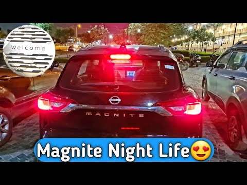 Nissan Magnite Night Light 😎| Magnite XV lights | इतने पैसे में और क्या ...