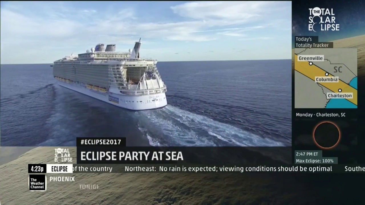 Eclipse 2017 - Royal Caribbean Cruise - YouTube