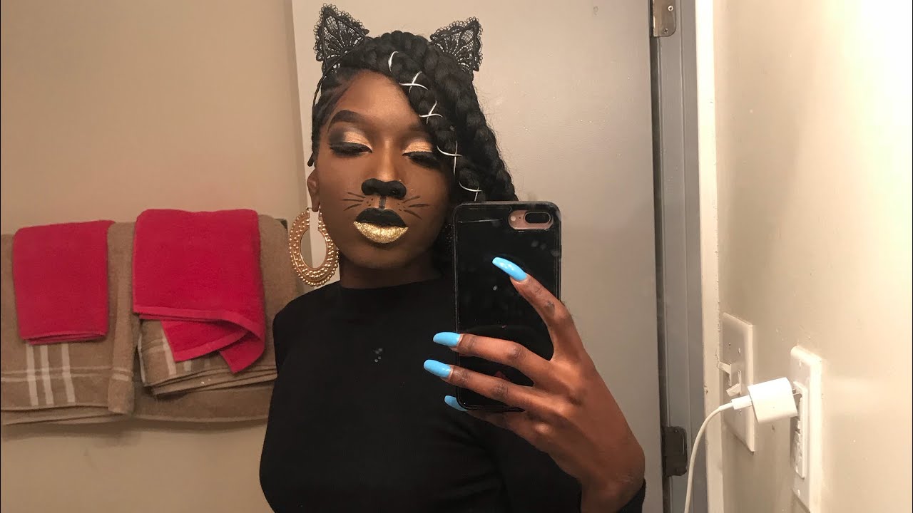 Pretty Kitty Makeup Tutorial | Happy Halloween 😻🎃👻 - YouTube