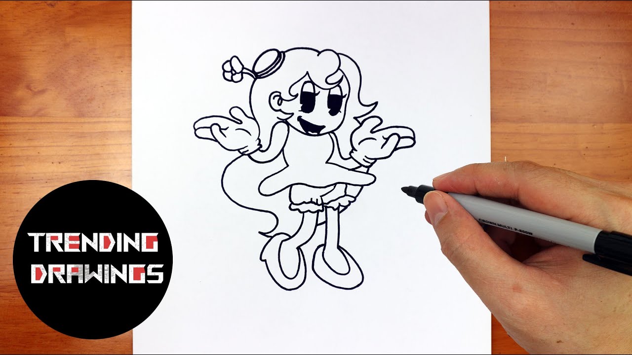 How To Draw Girlfriend of Wednesday Infidelity - FNF Mod - YouTube
