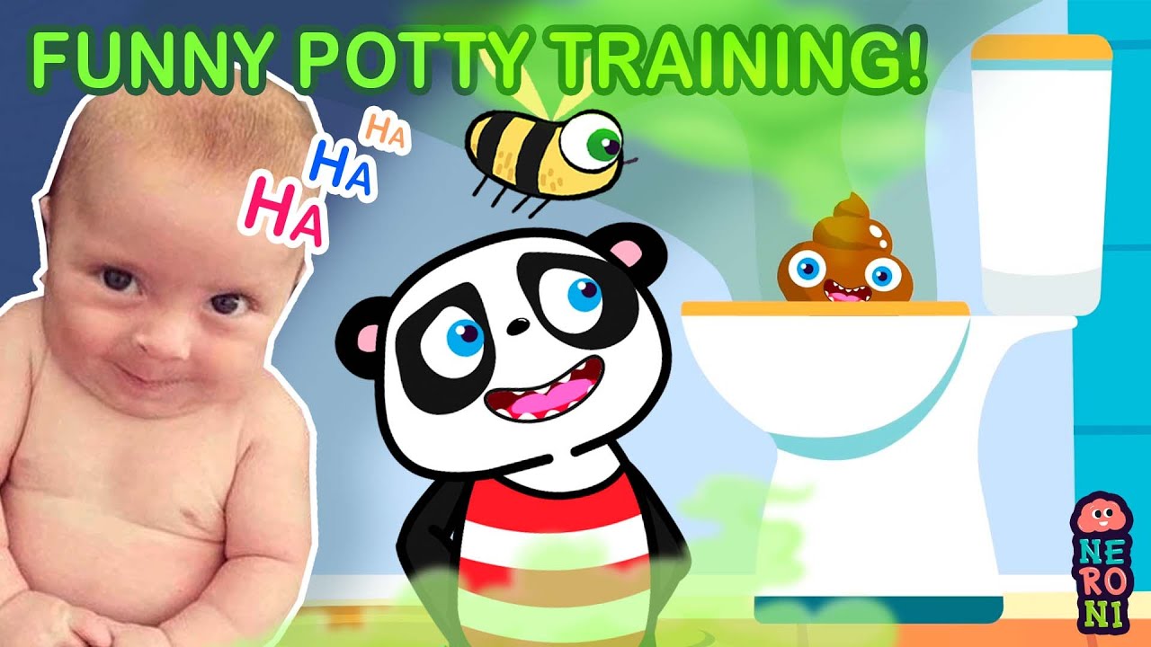 Make Your Baby Laugh with Goofy Panda & Beebee | Potty Training Funny ...