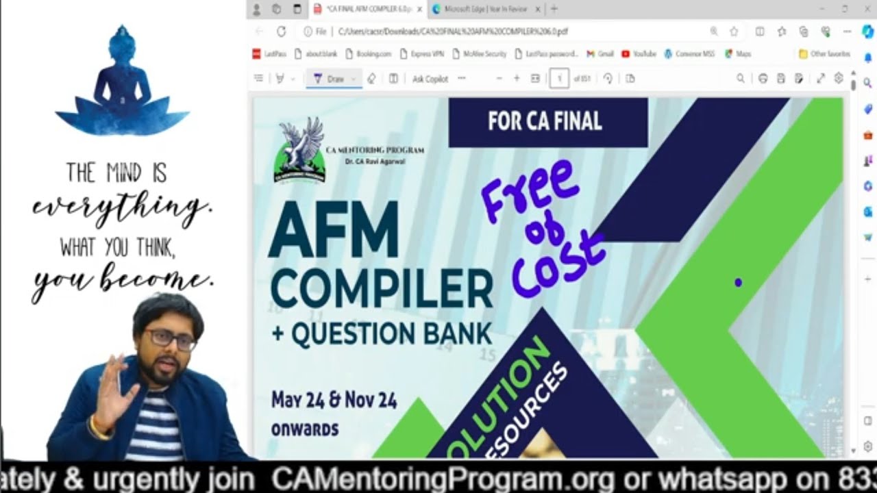 🎁 Free CA Final AFM Compiler & Question Bank for May 24 & Nov 24 ...
