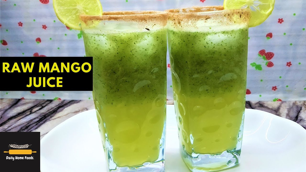 Make Raw Mango Juice with unique style| Easy and Quick refreshing drink ...