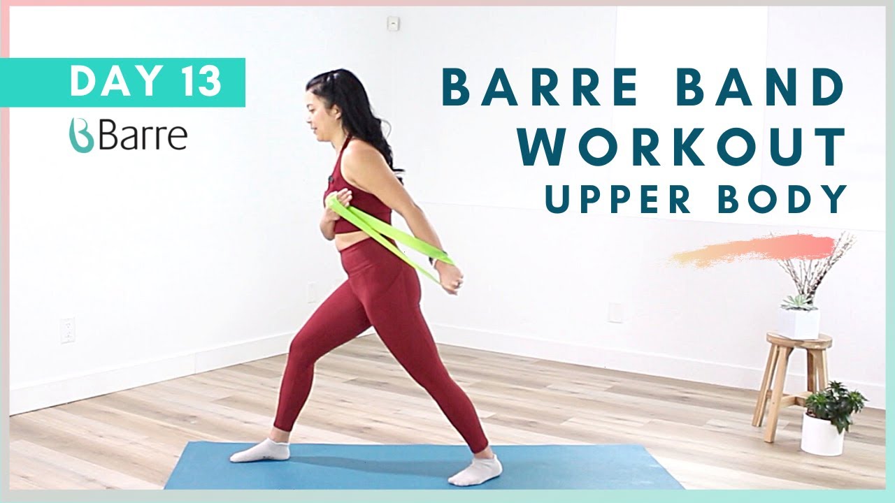 DAY 13 Barre Workout Challenge // Upper Body Mini Band Workout - YouTube