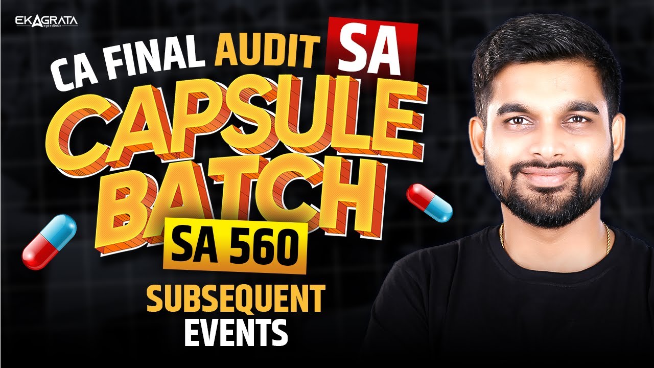 CA Final 2025 SA Revision | SA 560 Subsequent events CA Final ...