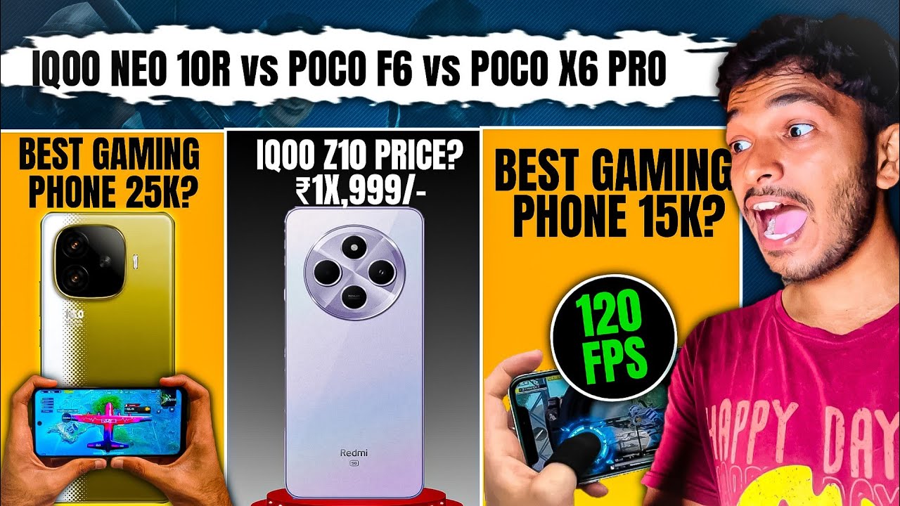 Best Gaming Phone 15K & 25K | iQOO Z10 India Price! - YouTube