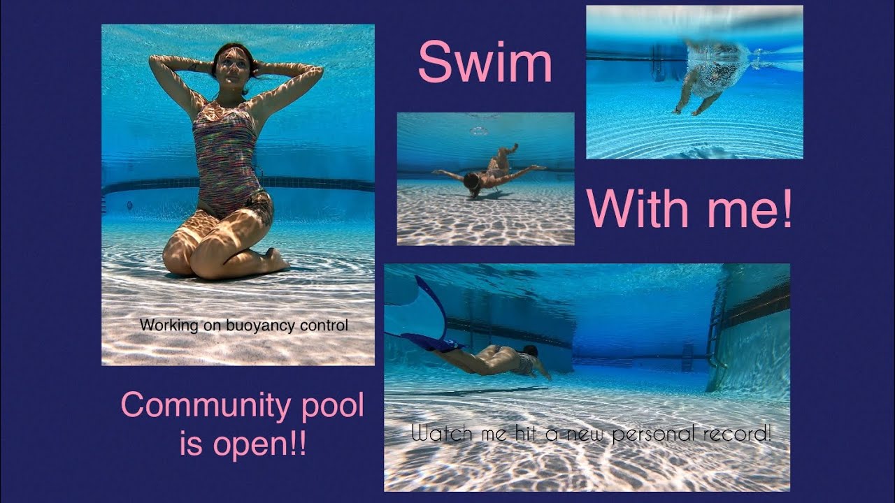Mermaid swim vlog and buoyancy control practice - YouTube
