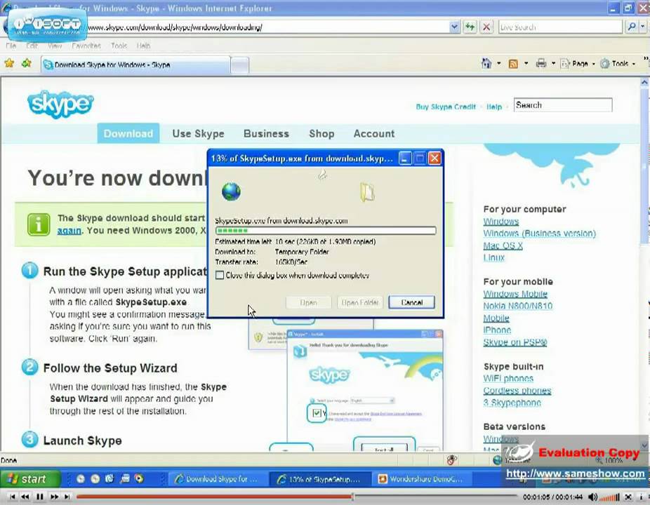 How to Install Skype Basics on Windows - YouTube