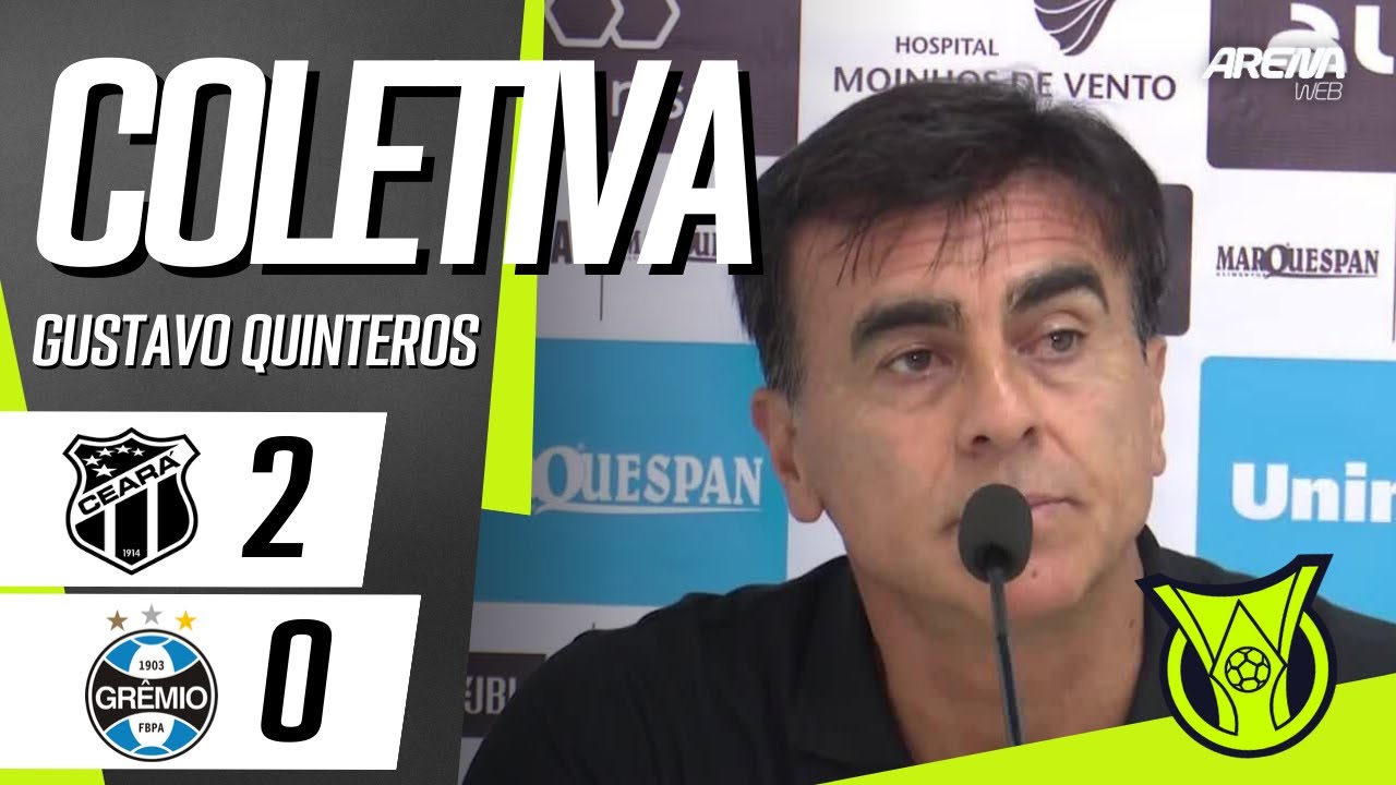 COLETIVA GUSTAVO QUINTEROS | COM IMAGENS | Ceará x Grêmio - Brasileirão ...