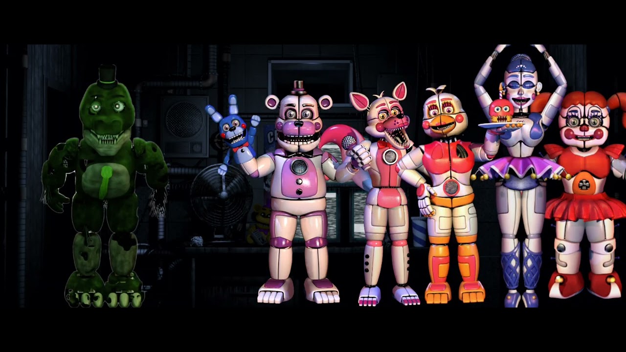 Cocobyte conoce a los animatronicos funtime 🐊 - YouTube