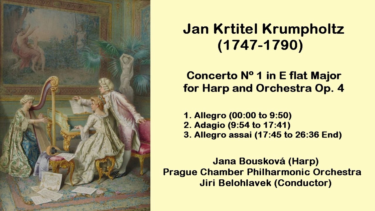 Jan Krtitel Krumpholtz (1742-1790) - Concerto Nº 1 in E flat Major for ...