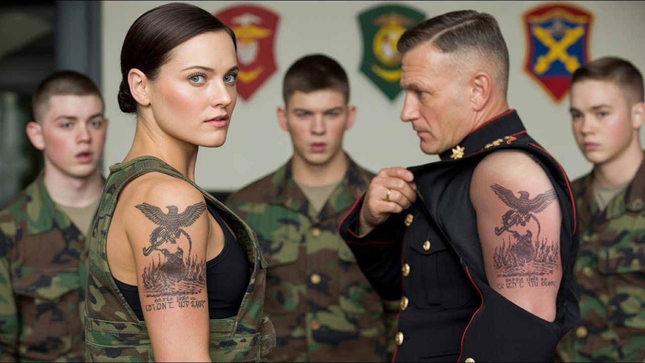 They Laughed at Her Tattoo — Then the Marine Colonel Removed His Jacket ...