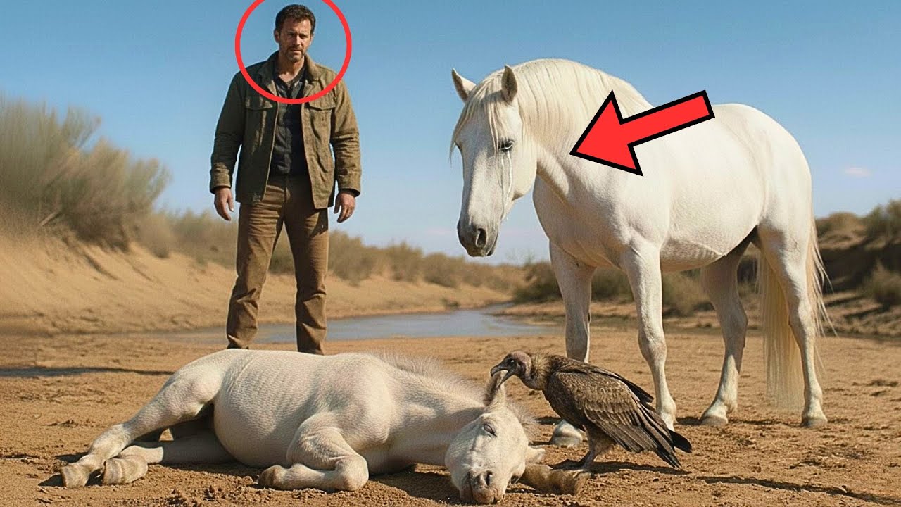 Giant And Wild Horse Found A Dead Foal — What The Veteran Did Next Was ...