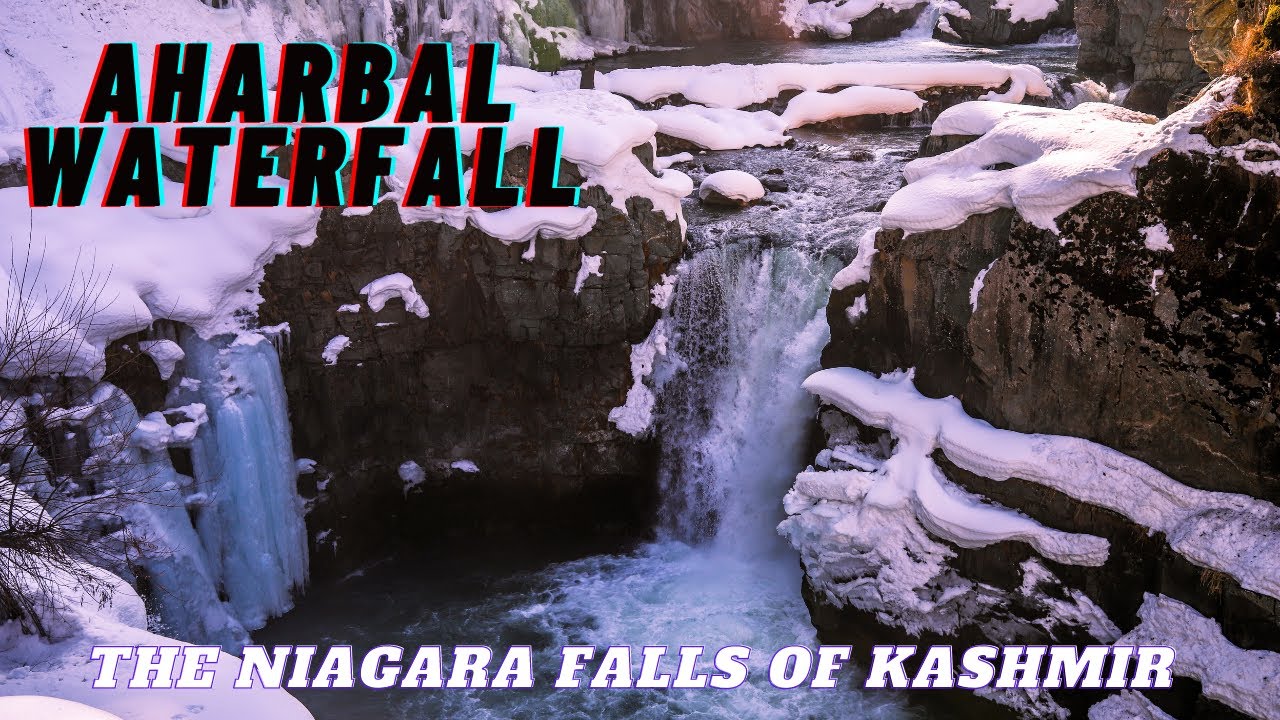 Aharbal waterfall in winters| Most beautiful waterfall of Kashmir | J2K ...