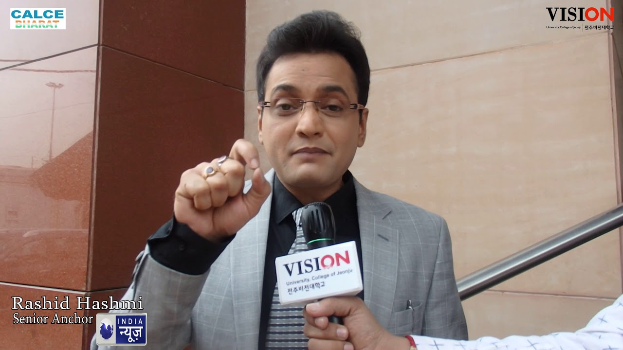 Rashid Hashmi, Senior Anchor, India News on CALCE Bharat - YouTube