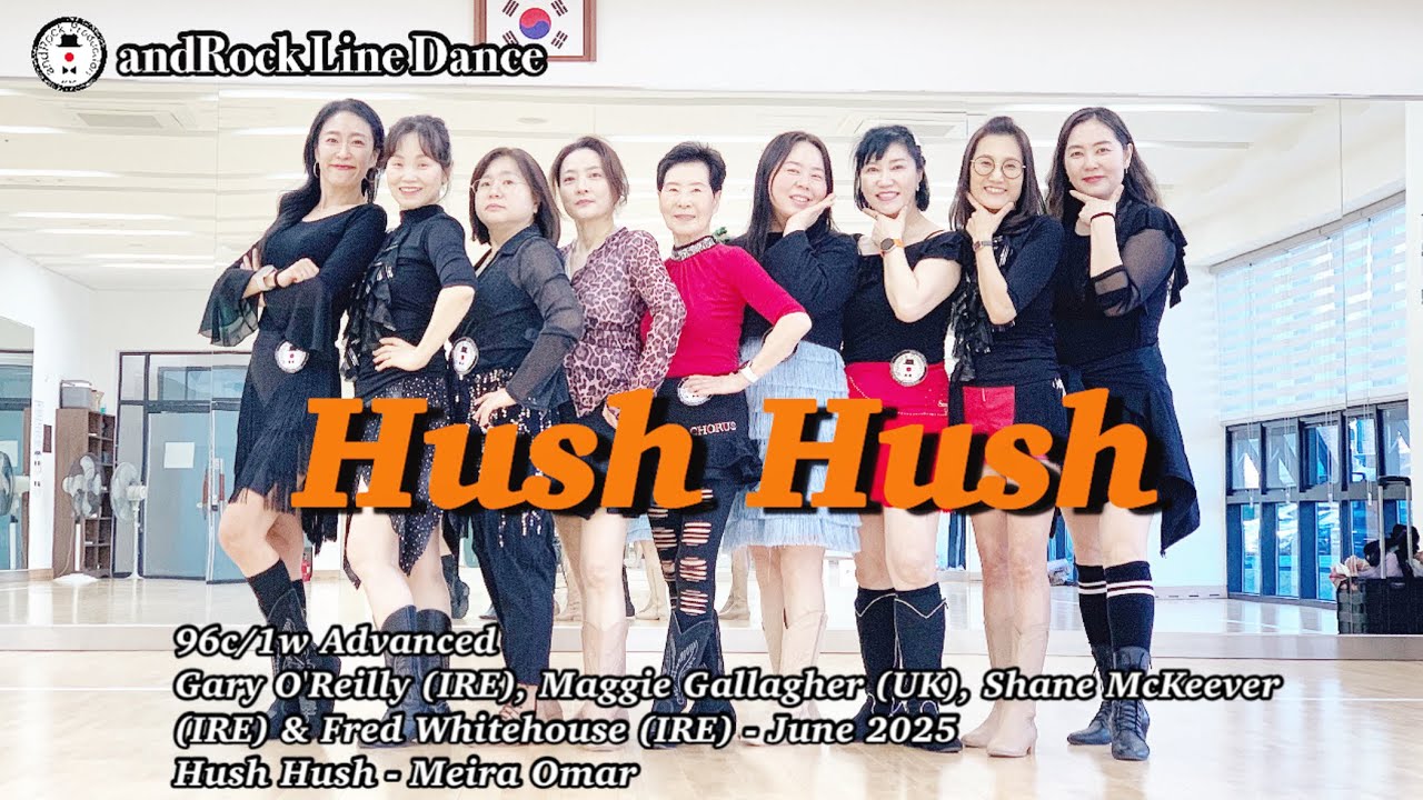 Hush Hush Line Dance(Advanced) - Demo / 앤드락라인댄스 / 민라인댄스코리아고양일산지부 - YouTube