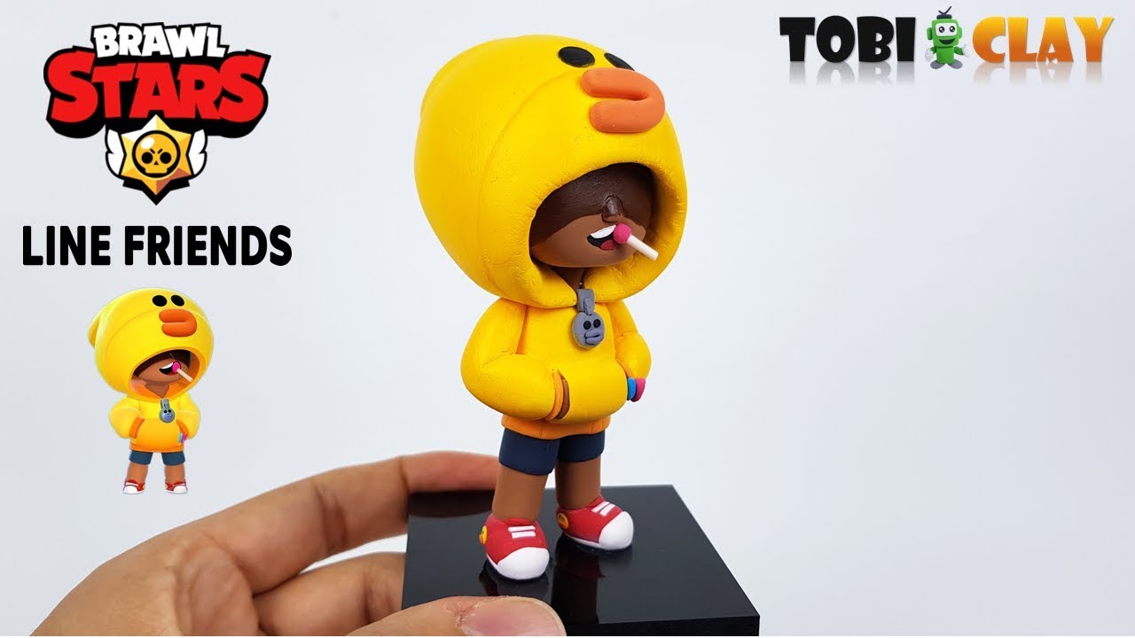 Brawl Stars SALLY LEON Clay ART - LINE FRIENDS SKIN - YouTube
