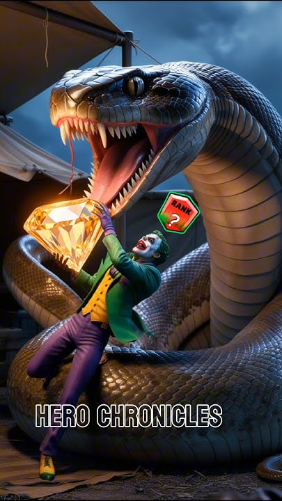 Joker Devoured by a Python: A Taste of His Own Evil Deeds" #dc #marvel ...