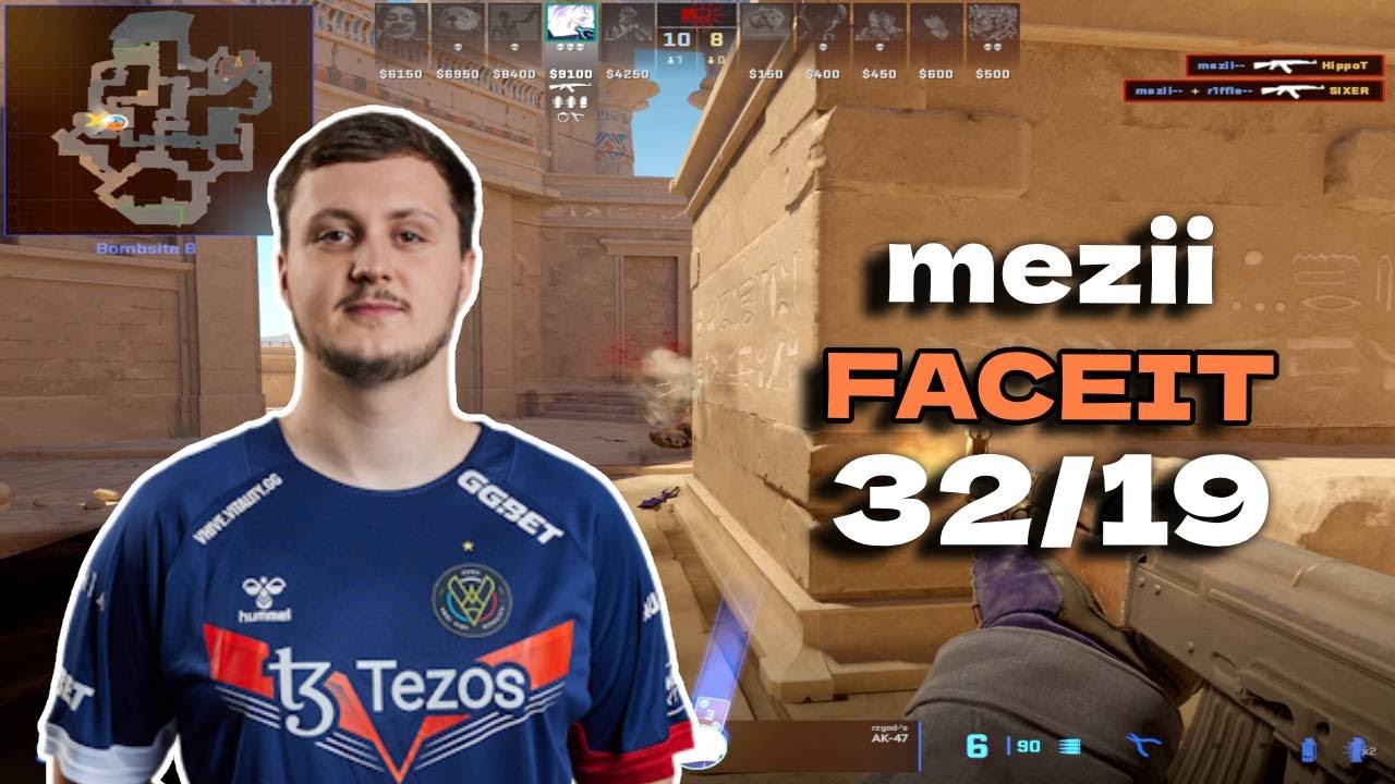 Vitality mezii 32/19 (Anubis) FACEIT 07.01.2024 | CS2 POV - YouTube