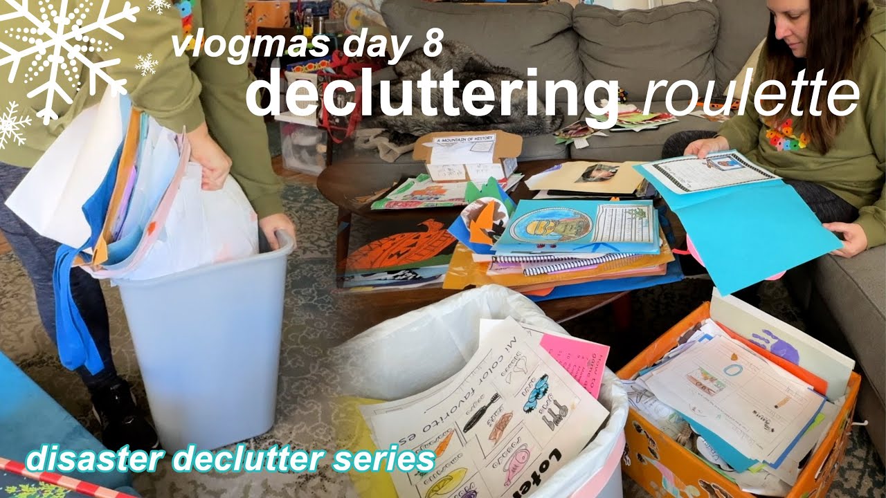 Decluttering Roulette - Sorting & storing kids' school projects ...
