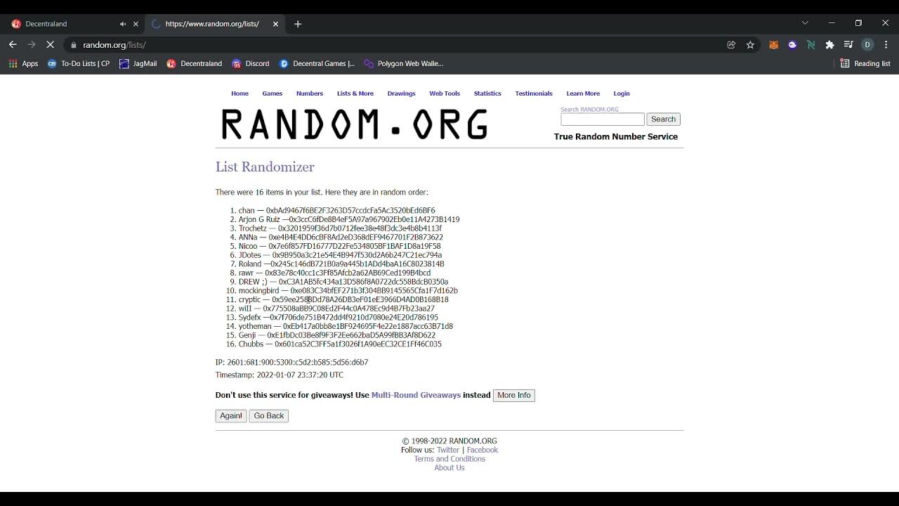 RANDOM ORG List Randomizer Google Chrome 2022 01 07 16 37 14 - YouTube