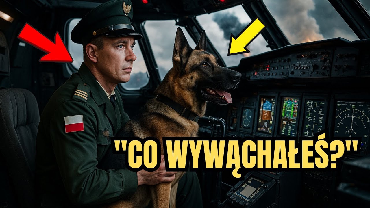 Pies K9 nie mógł wejść na pokład aż pilot wprowadził go do kokpitu ...