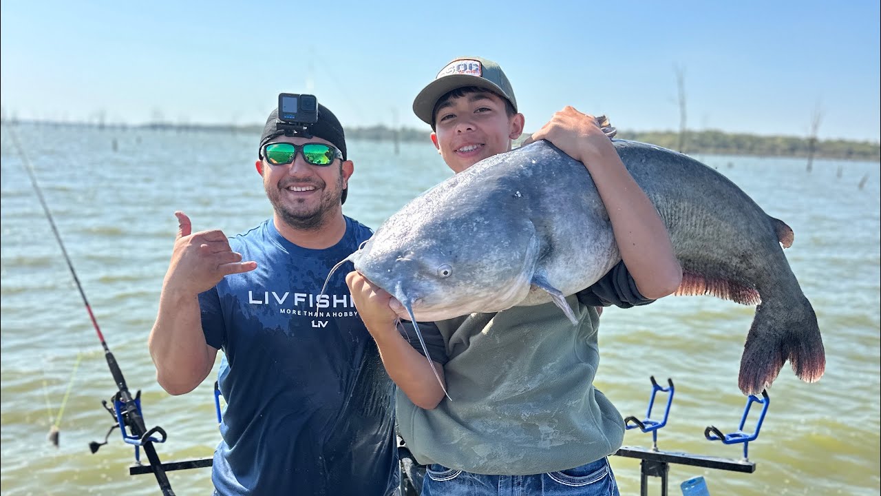 Father and Son LAND MASSIVE CATFISH in 3FT OF WATER! - YouTube