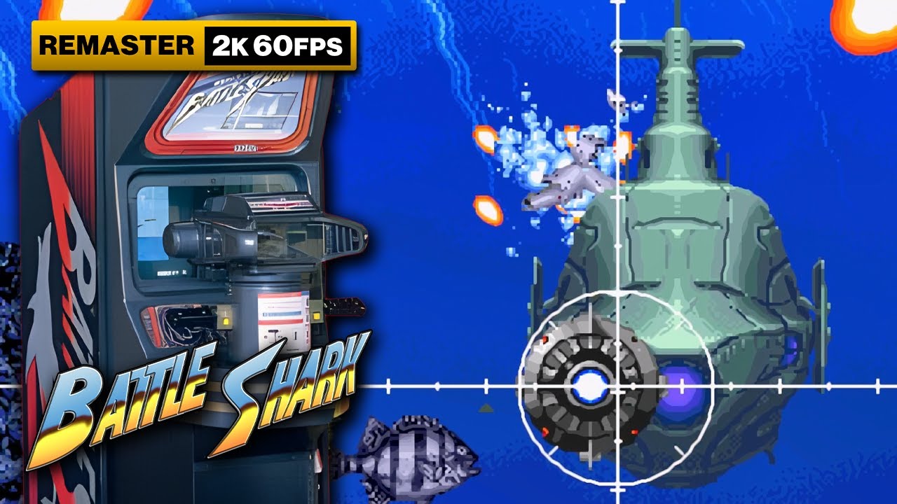 BATTLE SHARK (Arcade) Longplay / Upscaling & Shading Remaster 60 FPS ...