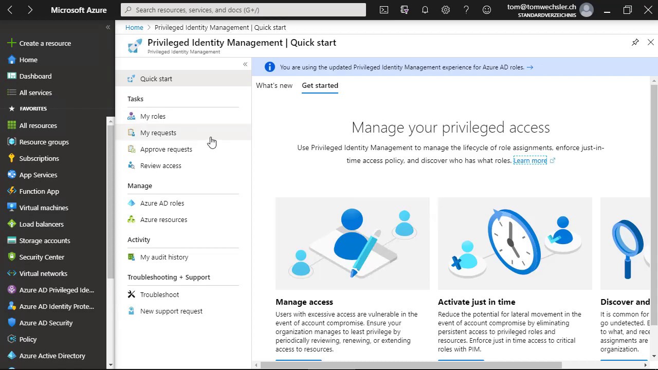 Azure Tip: Just-in-time privileged access in Azure AD Privileged ...