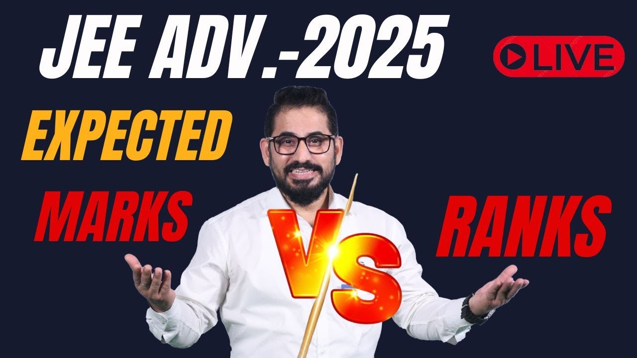 JEE Advanced : Expected Marks Vs Ranks I Detailed Analysis #jee # ...