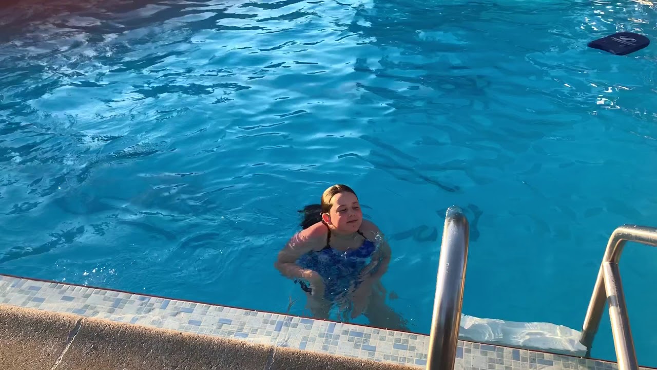 Allison Jumps off Diving Board - July 2018 - YouTube