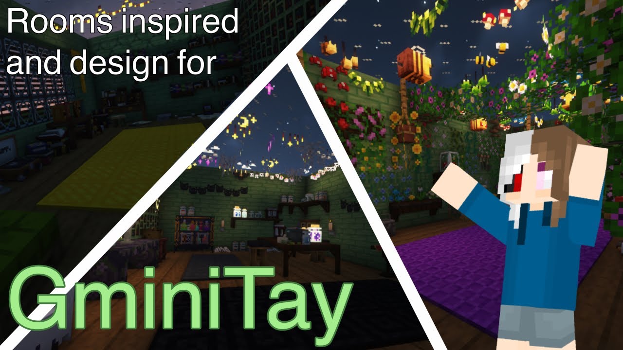 Rooms inspired and design for GeminiTay / Minecraft Java Edition 1.19.2 ...