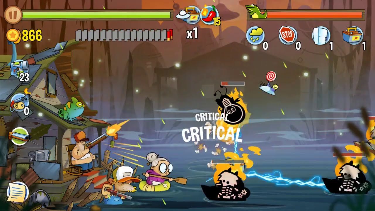 Swamp Attack - Episode 8. Level 5 Gameplay Android walkthrough - YouTube