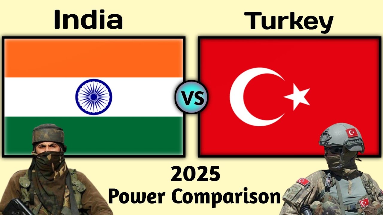 India vs Turkey Millitary Power Comparison 2025| Turkey vs India ...