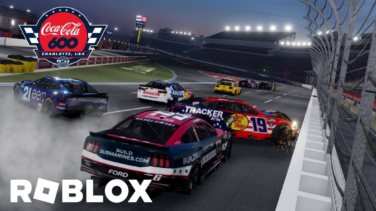 INTENSE Roblox NASCAR AI BATTLE 4 Lap Shootout at Charlotte under the ...
