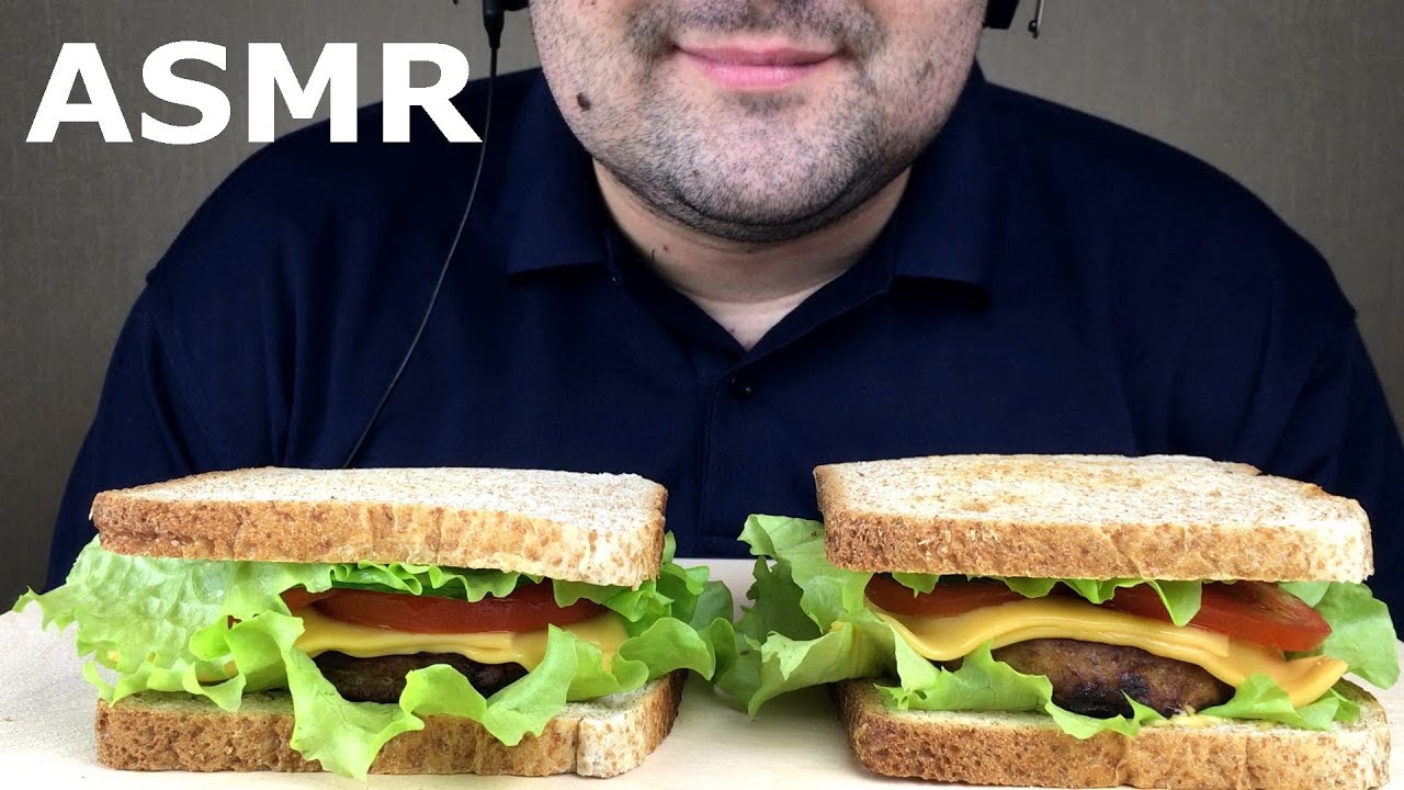 ASMR HOMEMADE SANDWICH with PORK (Eating Sounds) Mukbang *NO TALKING ...