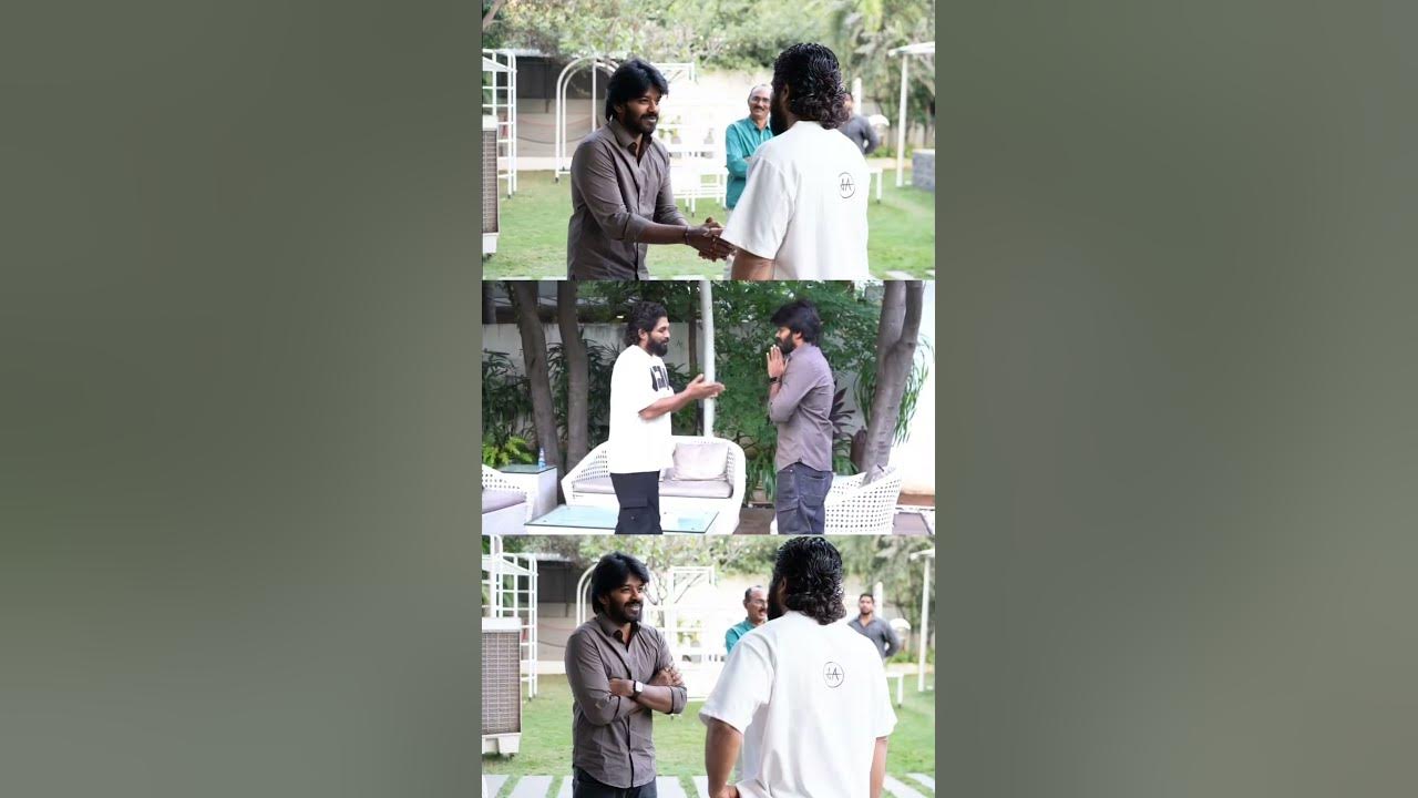 Sudheer 🤝🏻 Allu Arjun #alluarjun #sudheer #viralvideo - YouTube