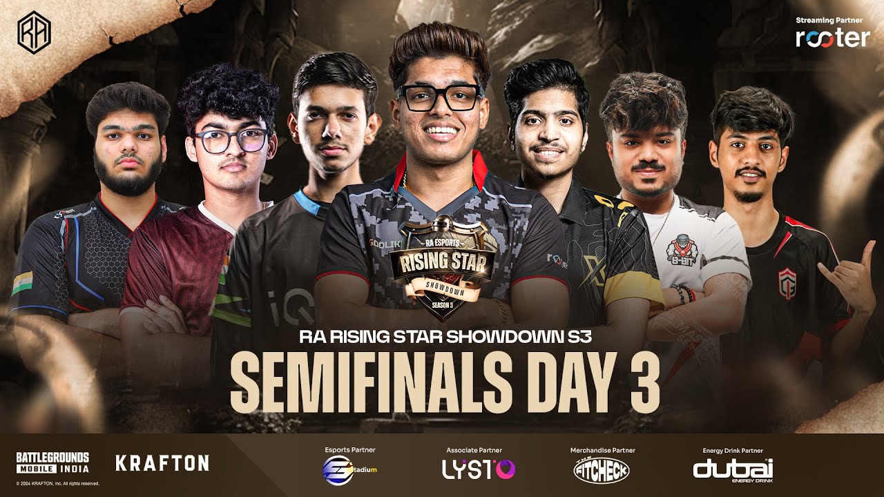 [ Day 3 ] RA Rising Star Showdown S3 |Semi Finals | Ft. IQOOSouL ...