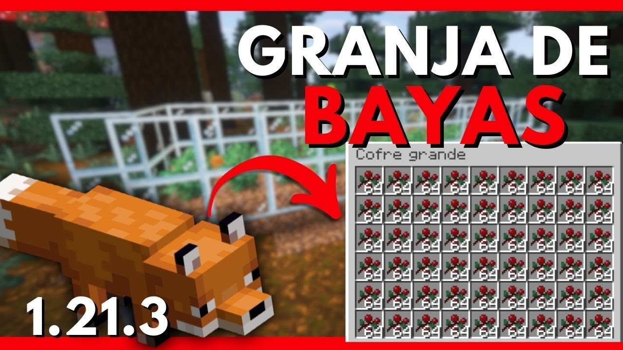 🍓 Cómo Hacer una Granja de Bayas Automática en Minecraft 1.21.3 🌟 ...