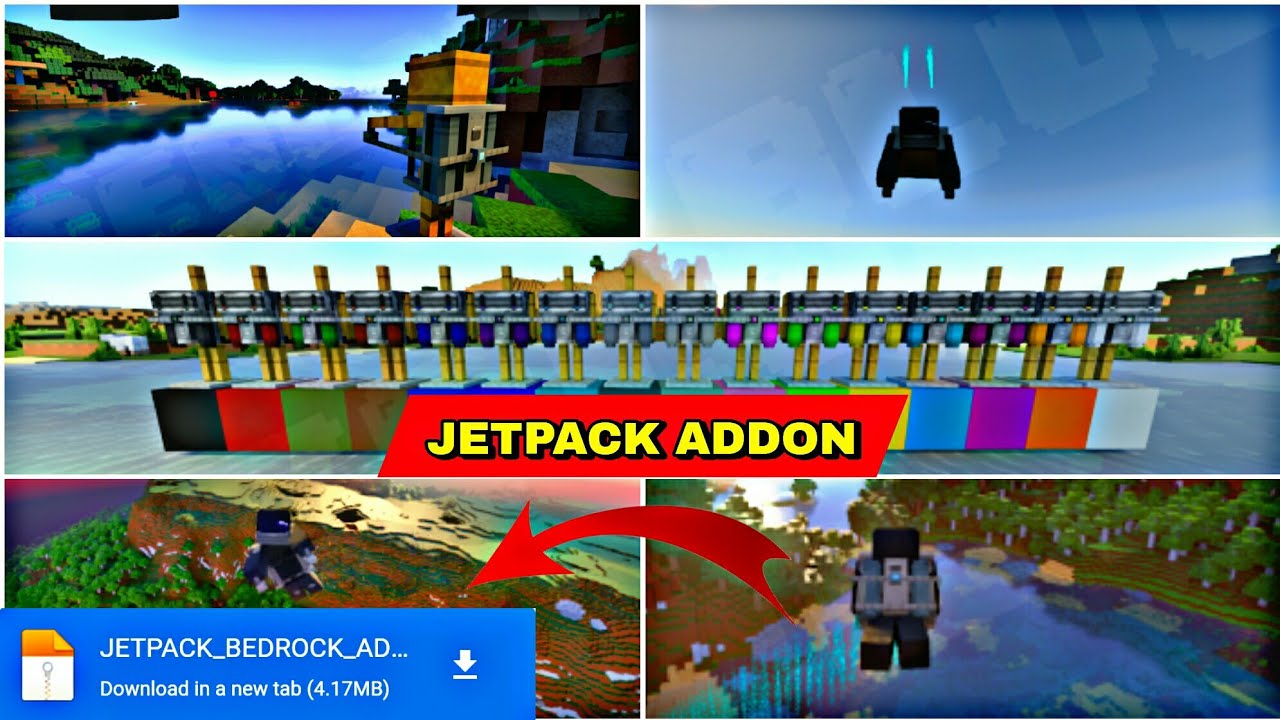 JETPACK ADDON MINECRAFT PE | JETPACK ADDON MINECRAFT PE 1.20 - YouTube