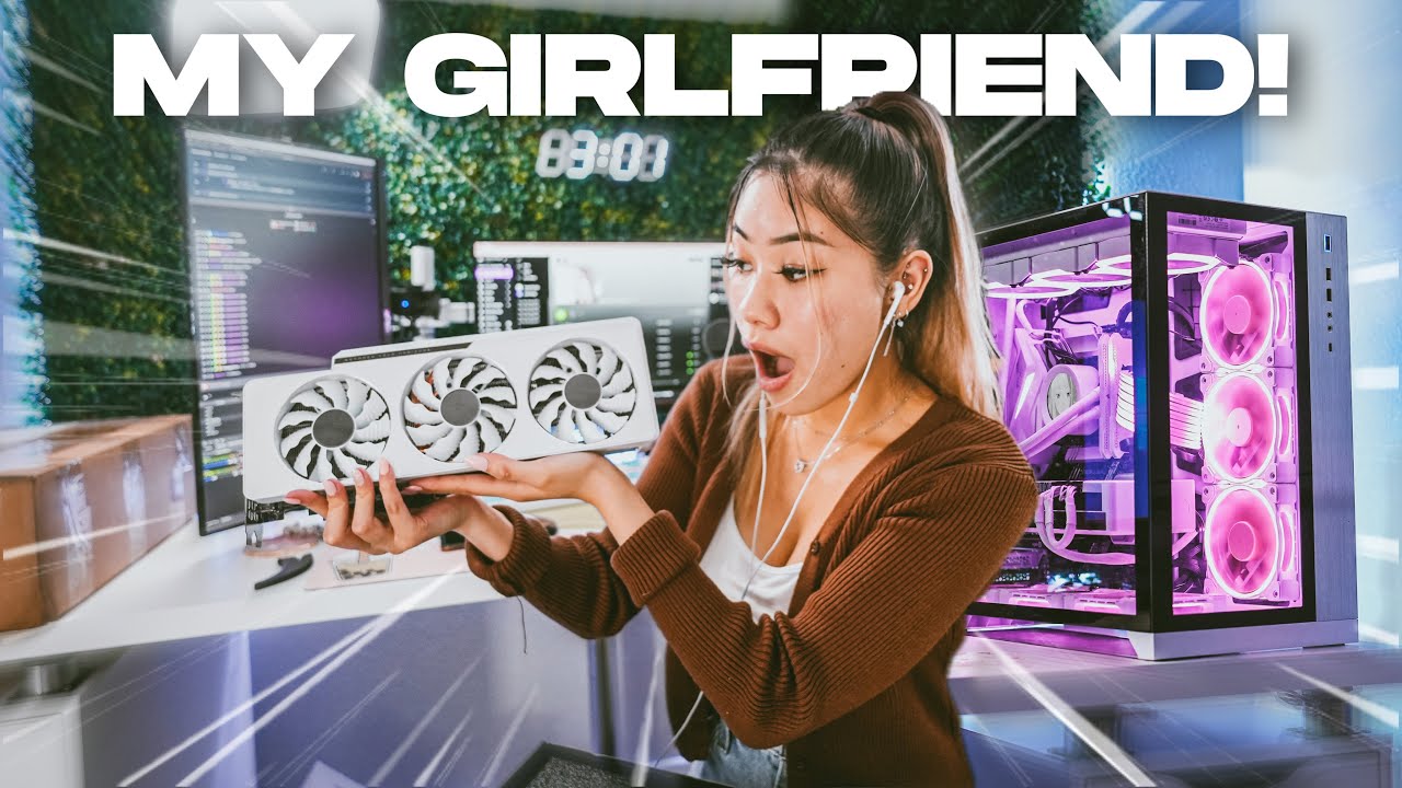 UPGRADING HER GAMING SETUP!! (new gpu) - YouTube